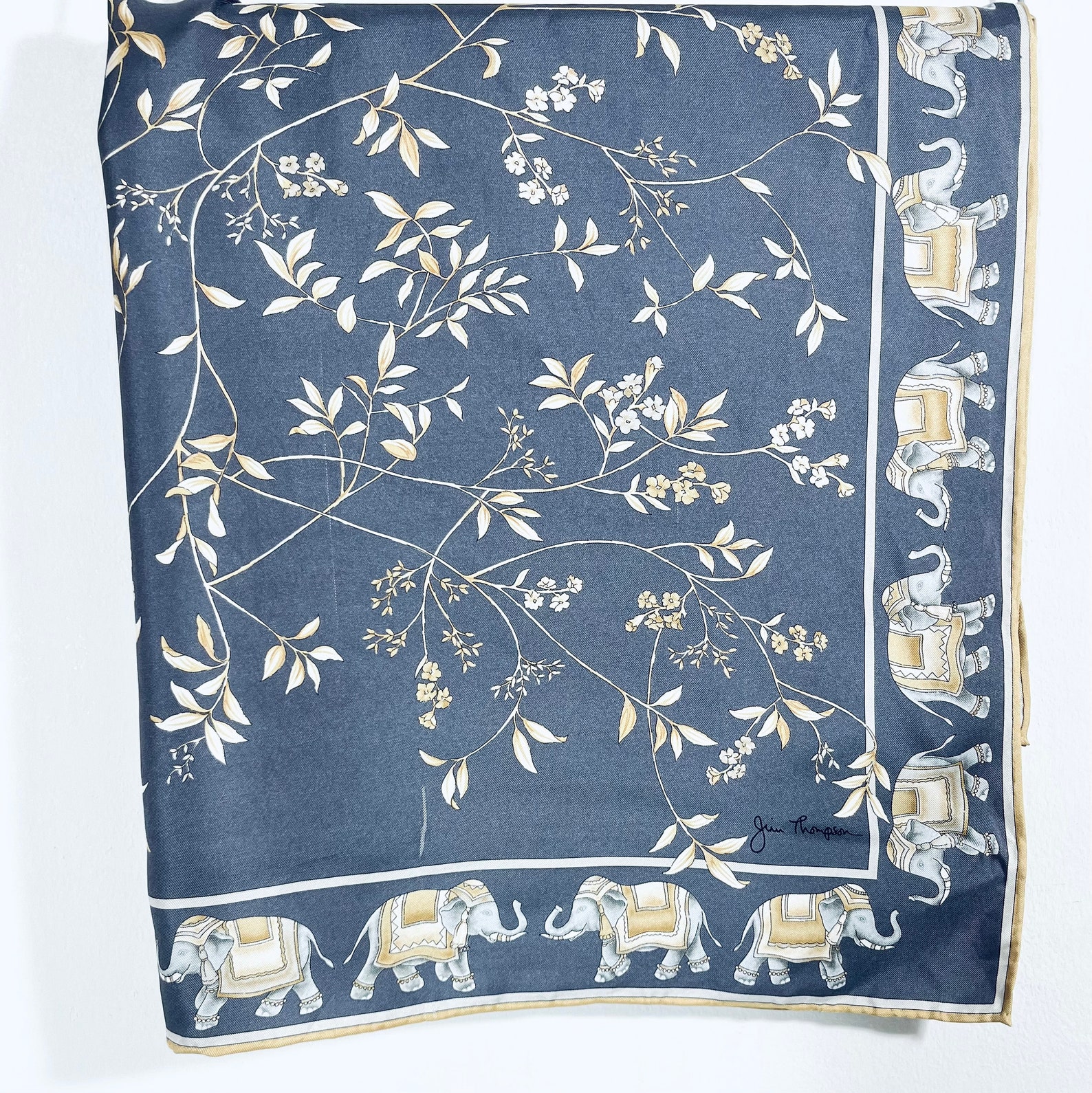 Jim Thompson Silk Scarf - Etsy