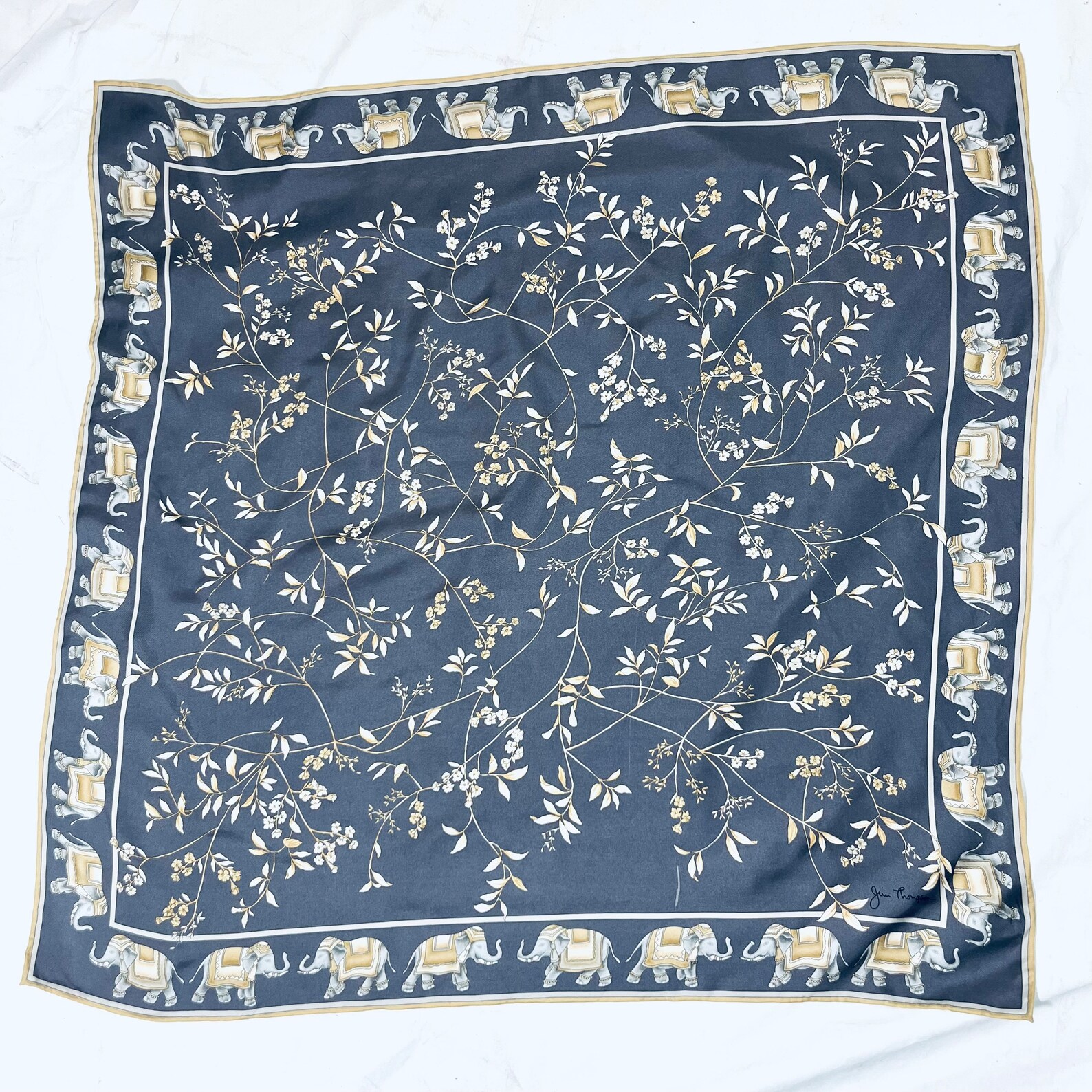 Jim Thompson Silk Scarf - Etsy