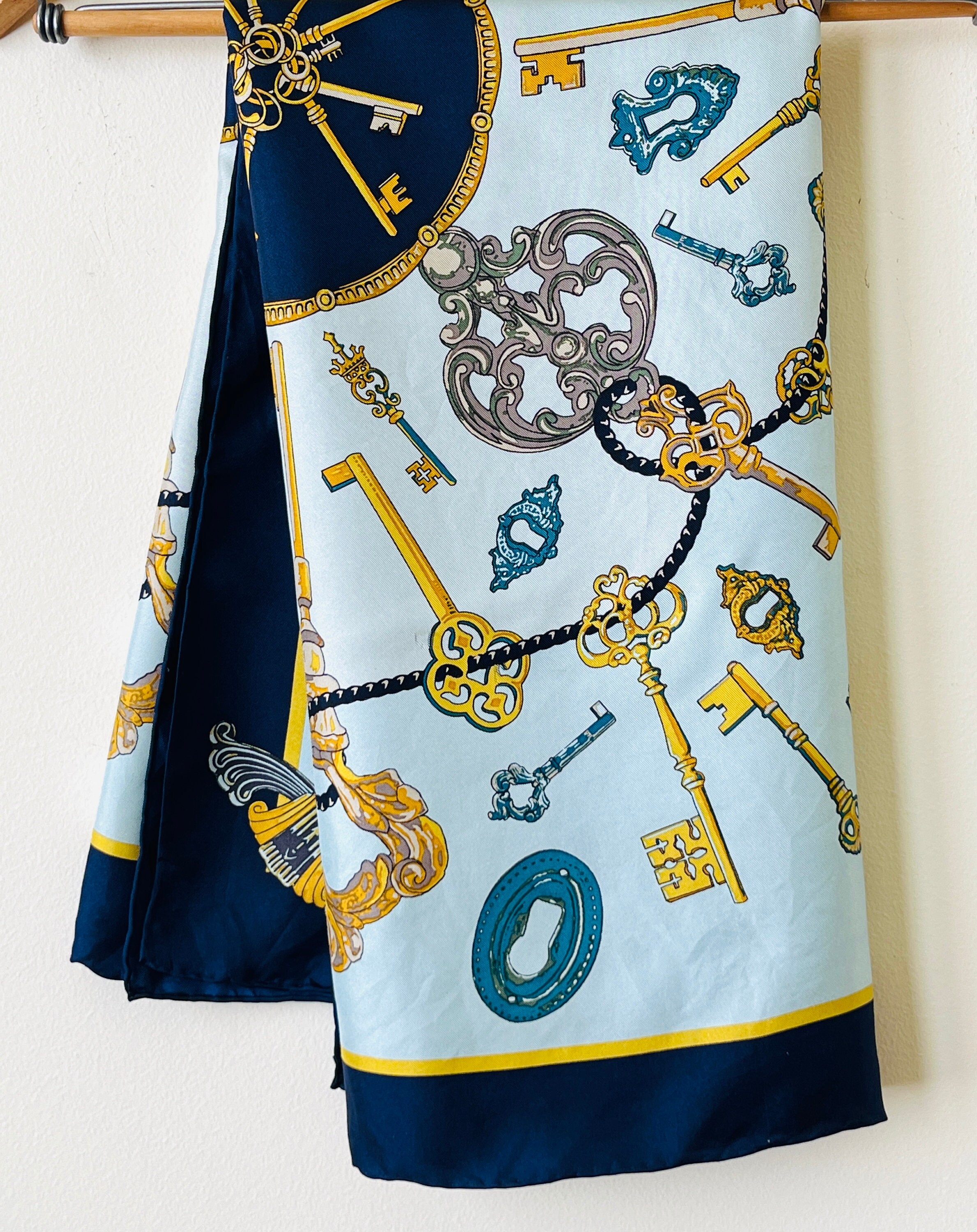 Talbots Silk Scarf keys & Locks - Etsy