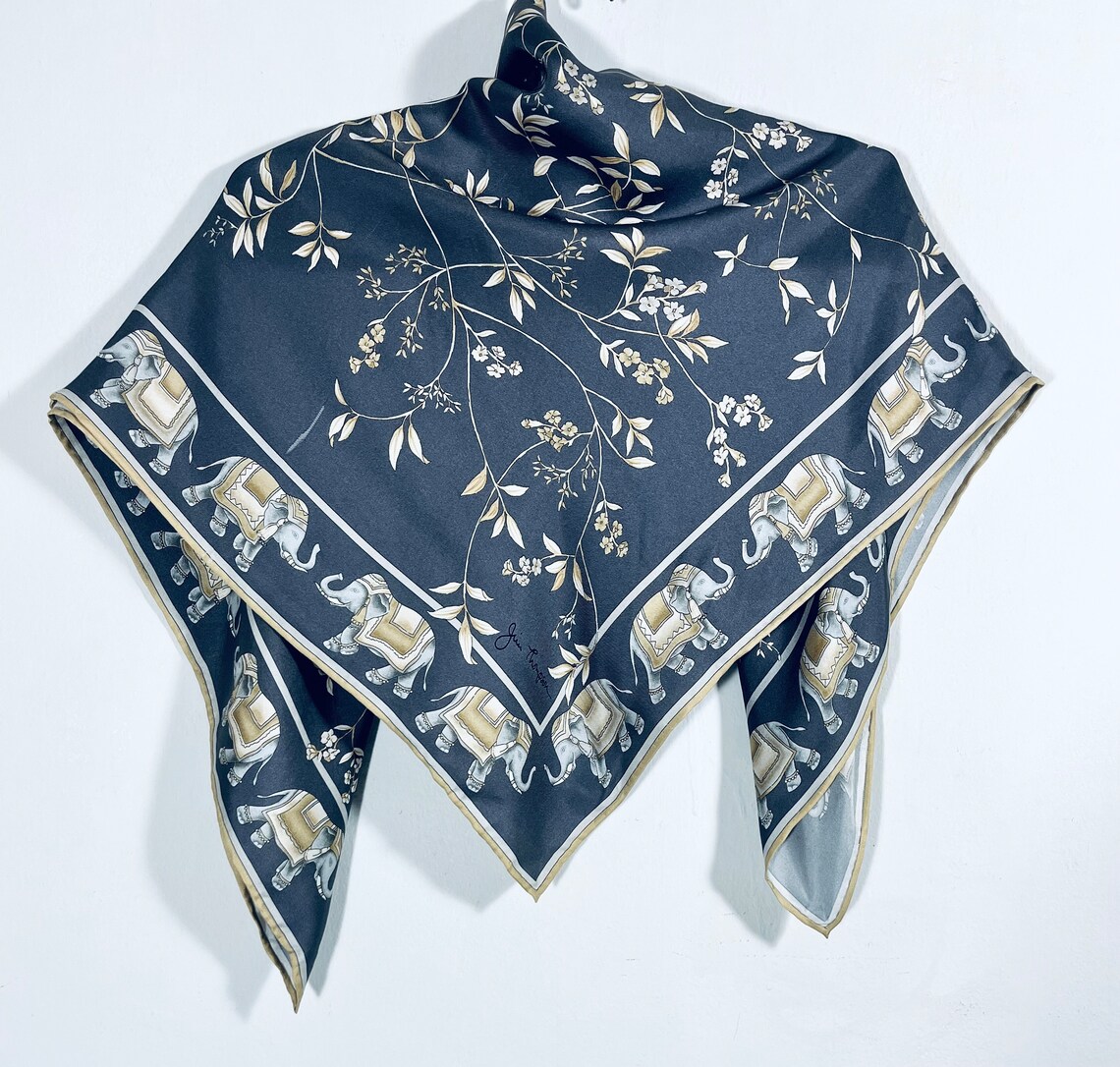 Jim Thompson Silk Scarf - Etsy