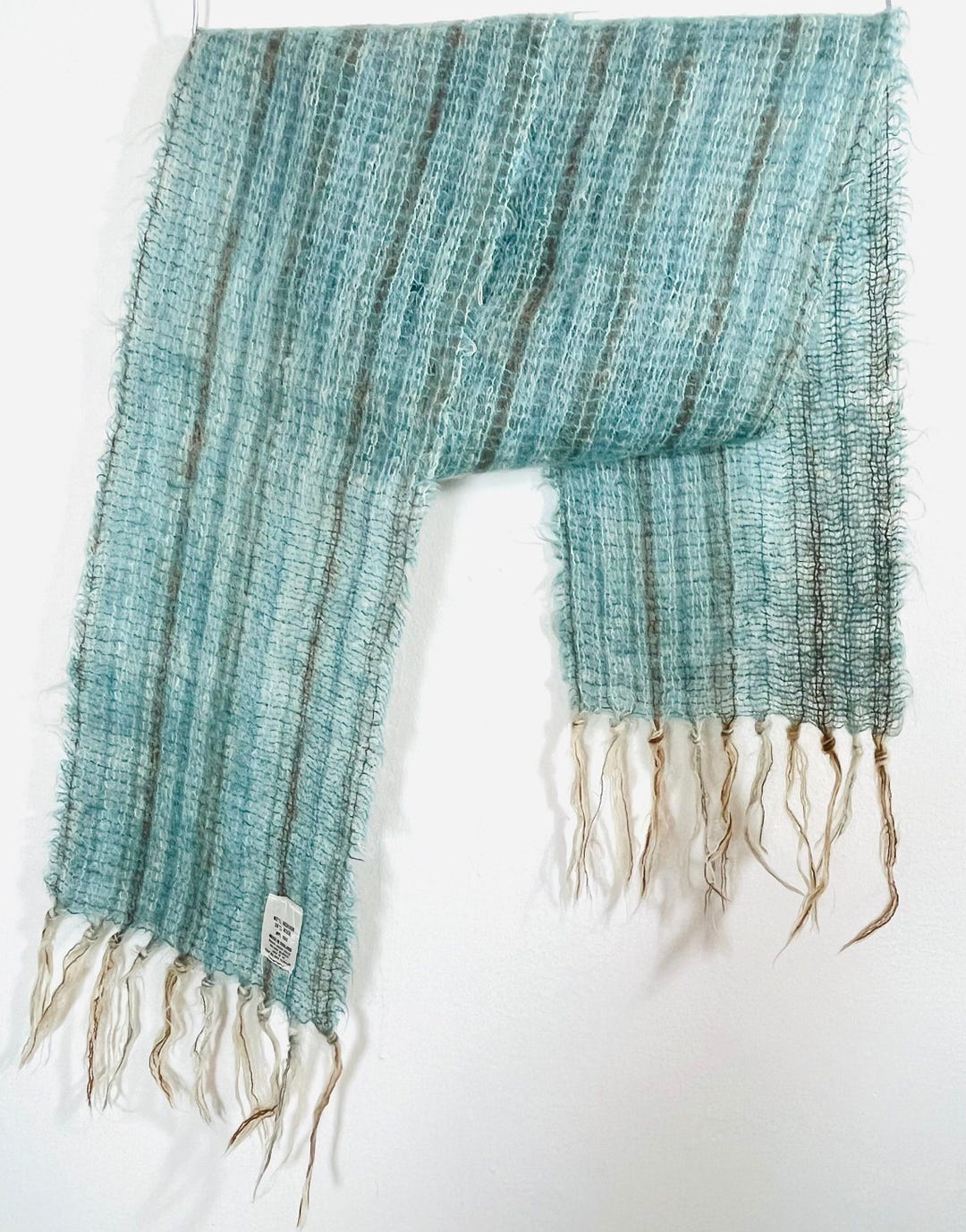 Mohair and Wool Open Weave Scarf 1950s - Etsy