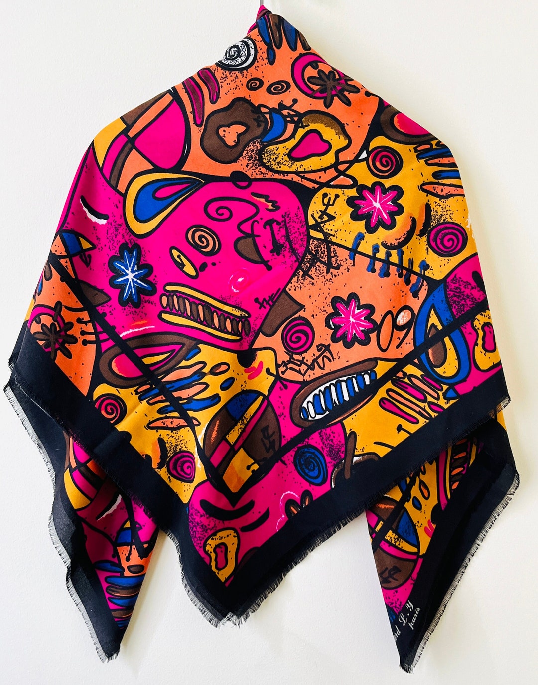 1990s Gerard L.Y. Paris (miro-esque Design) Shawl - Etsy
