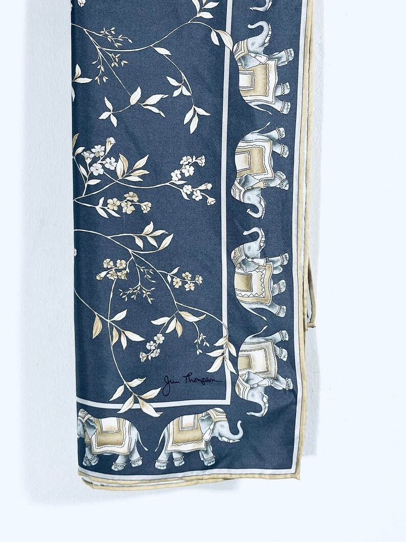 Jim Thompson Silk Scarf - Etsy