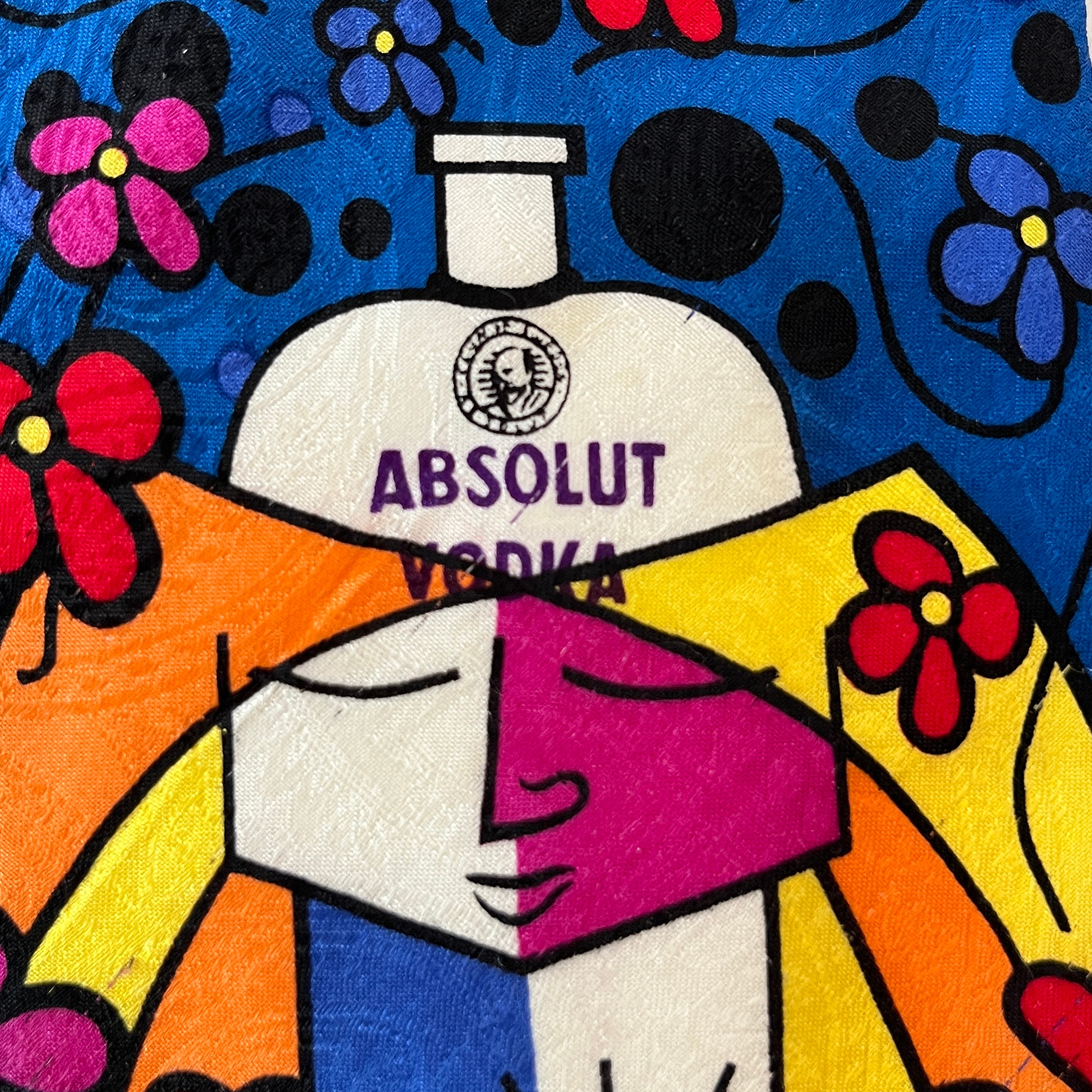 1990s Romero Britto Silk Tie (absolut Vodka) - Etsy