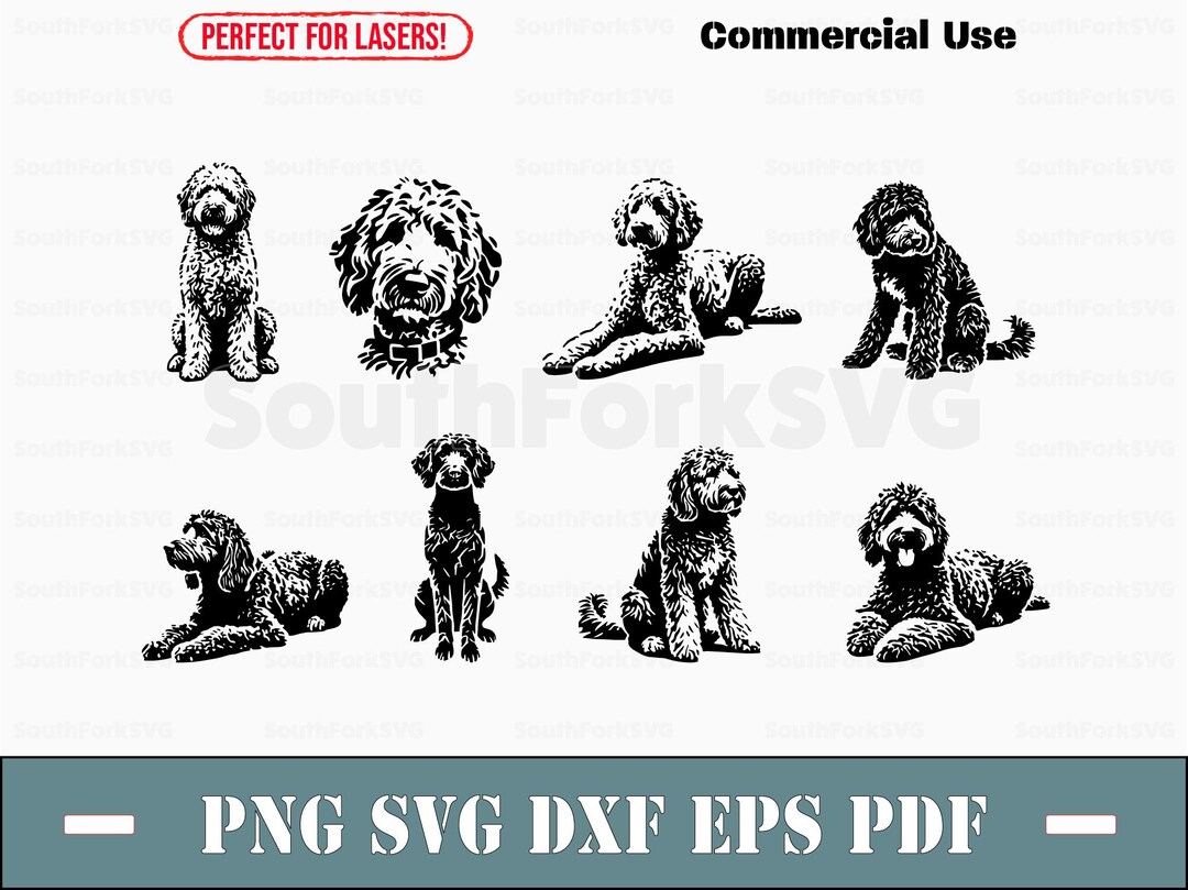 Labradoodle Design Bundle in Svg Png Dxf Eps Pdf | Vector Graphic Cut ...