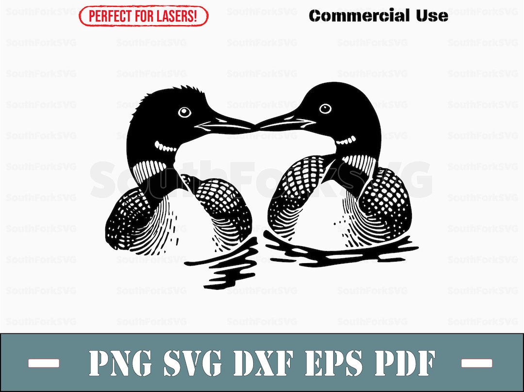 Loon Couple Svg Png Dxf Eps Pdf | Vector Graphic Design Cut Print Dye ...
