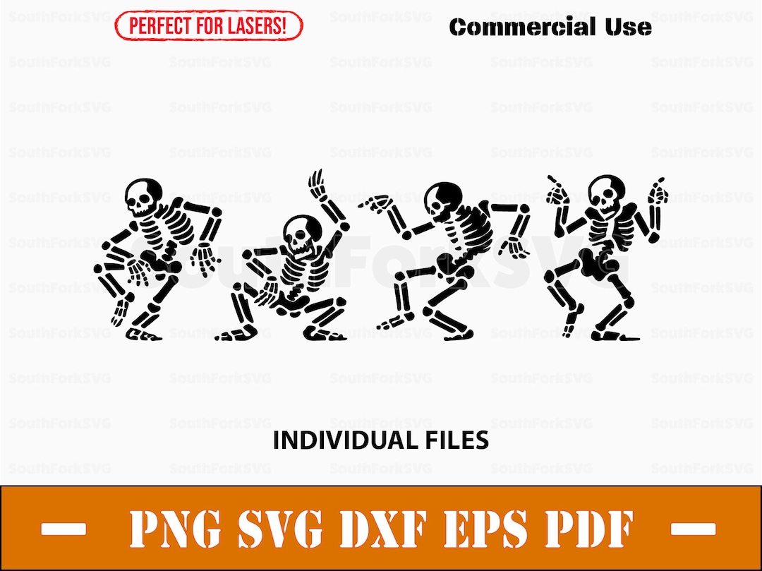 Dancing Skeletons Bundle Svg Png Dxf Eps Pdf | Vector Graphic Design ...