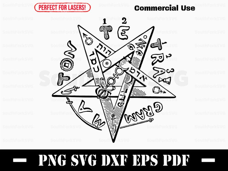 Pentagram Occult Symbol Svg Png Dxf Eps Pdf | Vector Graphics Design ...