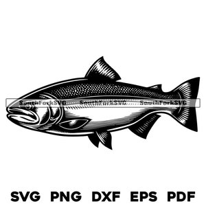 Salmon Vector Design | Svg Png Dxf Eps Pdf | Transparent Vector Graphic ...