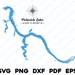 Pickwick Lake Tennessee Map Shape Silhouette Svg Png Dxf Pdf Eps Vector ...