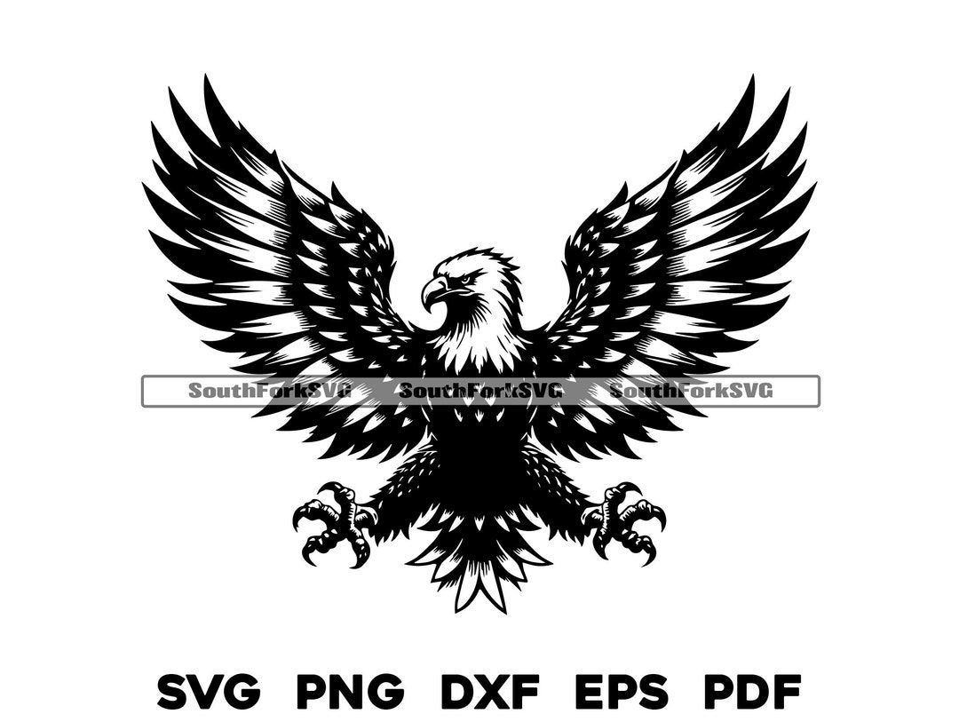 Bald Eagle Crest Seal Design Files | Svg Png Dxf Eps Pdf | Vector ...