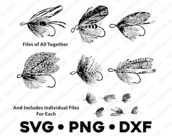 Fly Fishing Svg | Etsy