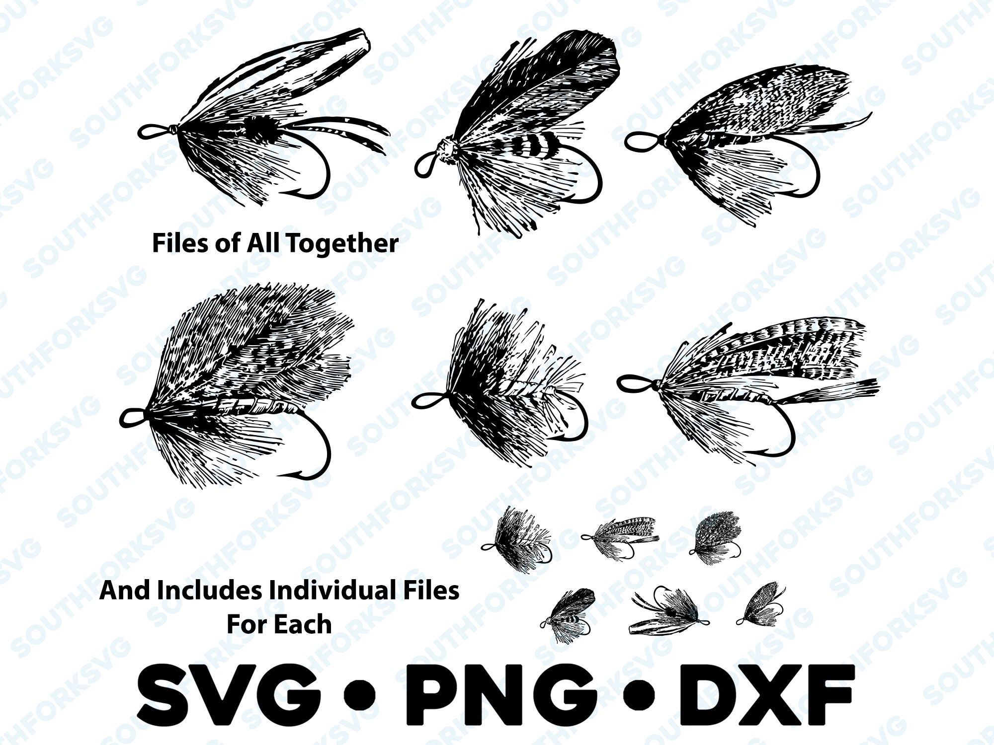 Women Fly Fishing Clip Art