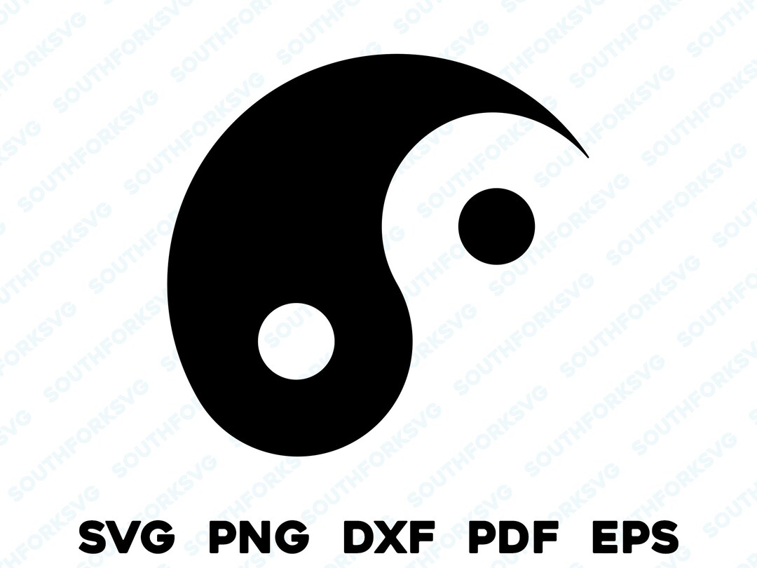 Yin Yang Open Transparent Svg Png Dxf Eps Pdf Chinese Symbols ...