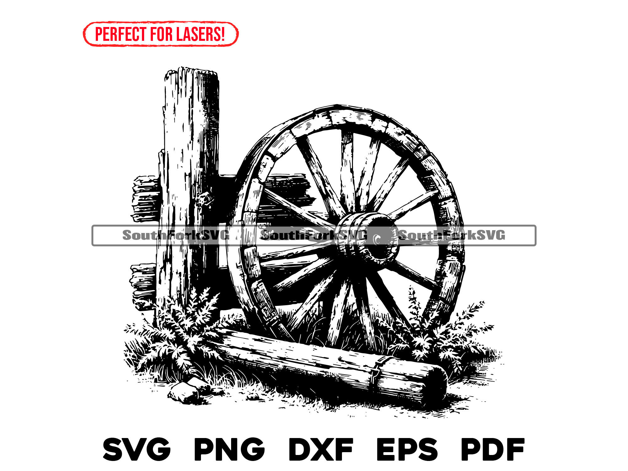 Old Farm Wagon Clipart