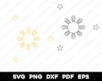 Philippines Sun Design .PNG and .SVG Files Digital Download - Etsy