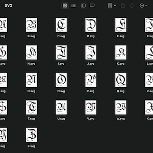 German Font Bundle SVG PNG DXF Cut File for Silhouette Cameo Letters ...