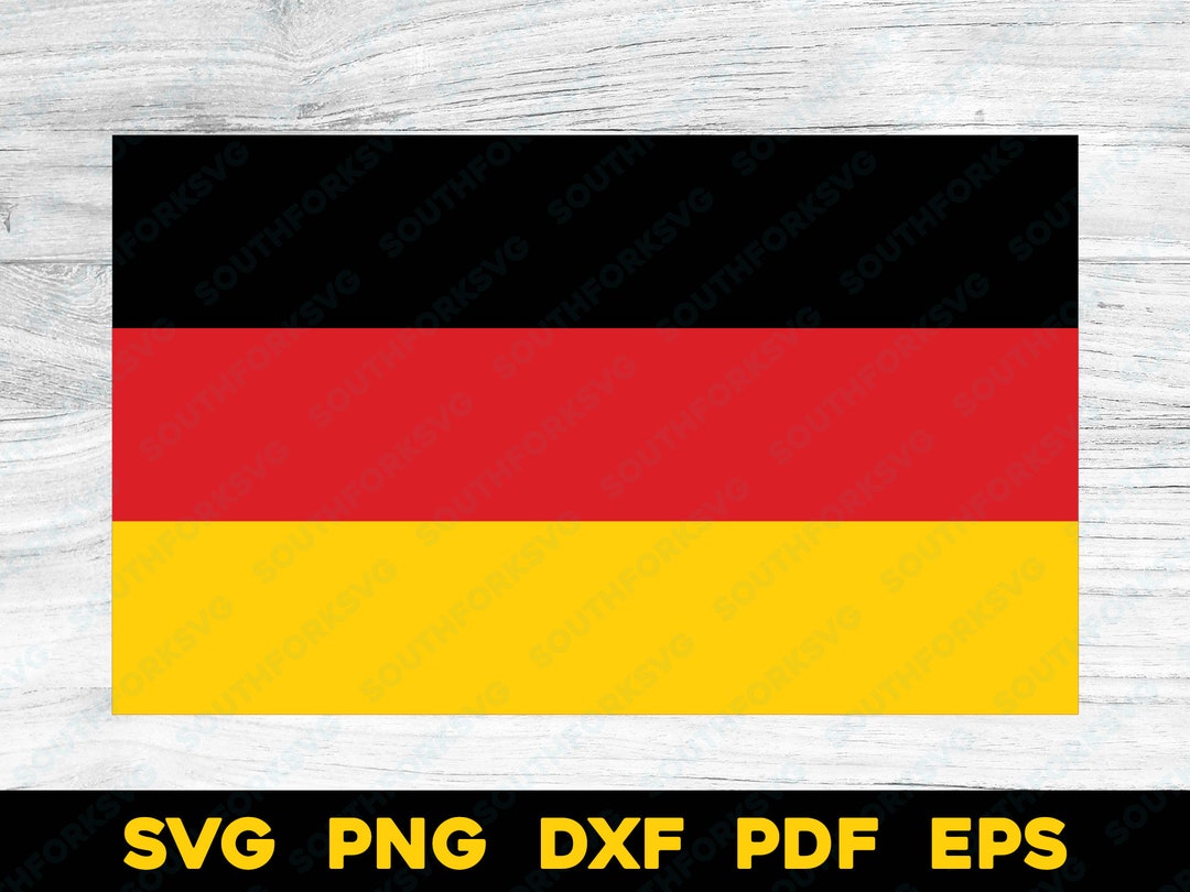 Germany National Country Flag Svg Png Dxf Pdf Eps Layered by - Etsy Canada
