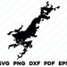 Lake George New York Map Shape Silhouette Svg Png Dxf Pdf Eps Vector ...