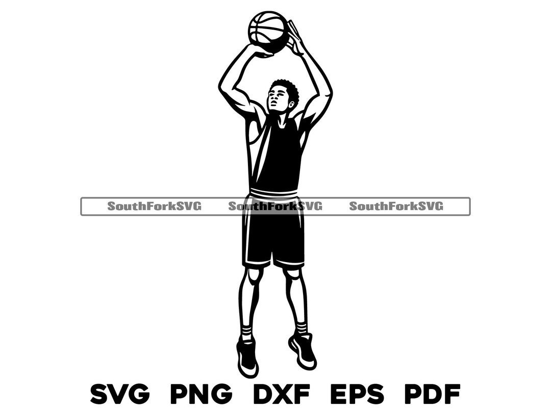 Basketball Player Svg Png Dxf Eps Pdf | Transparent Graphic Design Cut ...