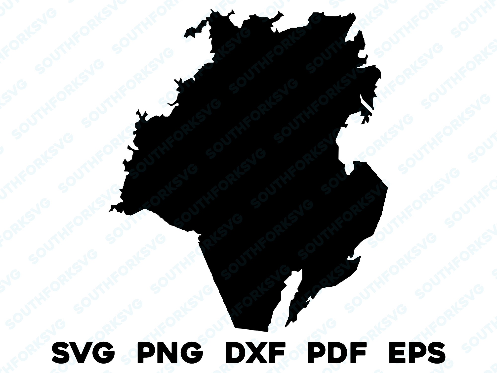 Lake Moultrie South Carolina Map Shape Silhouette Svg Png Dxf - Etsy