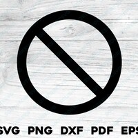 Prohibition Sign Svg, Red Frame,symbol. Vector Cut File for Cricut ...