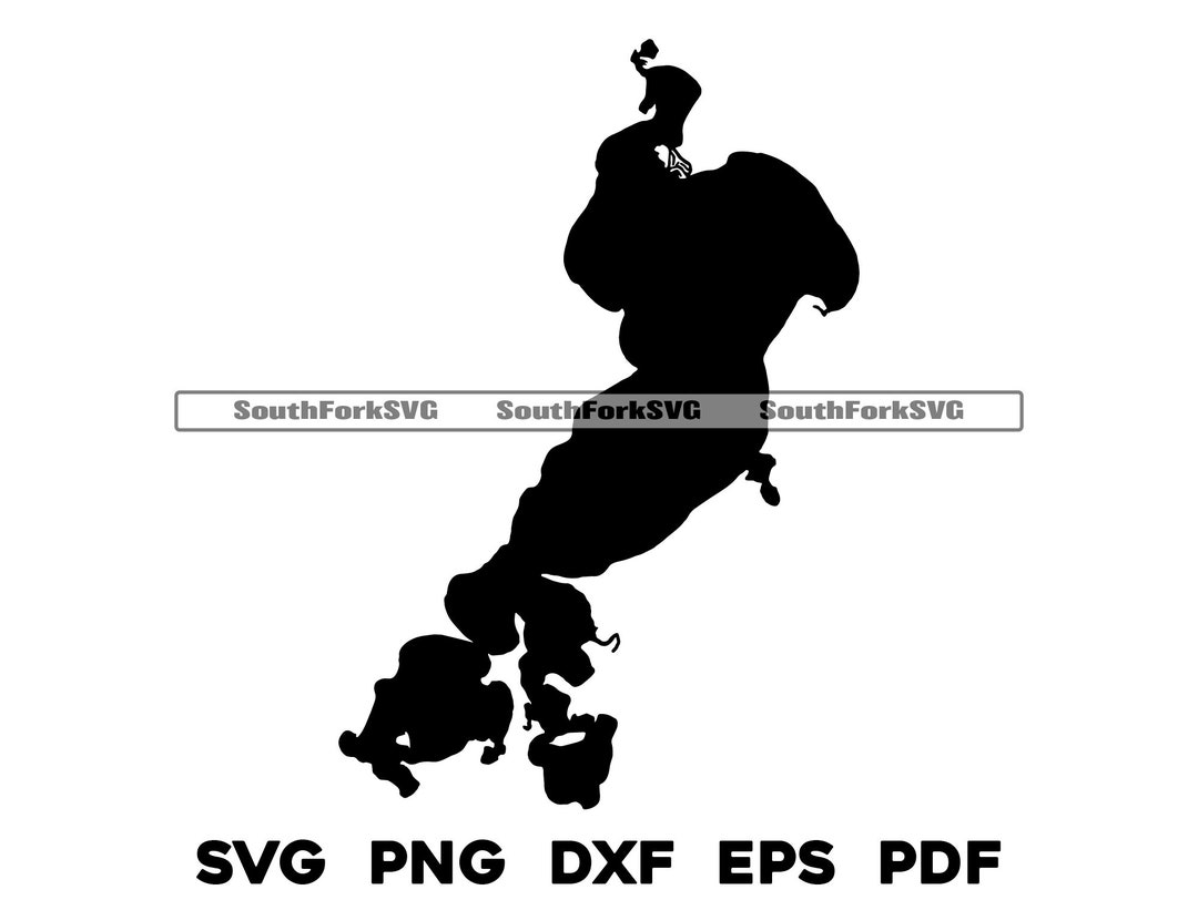 Gull Lake Minnesota Map Shape Outline Silhouette Svg Png Dxf Pdf Eps ...