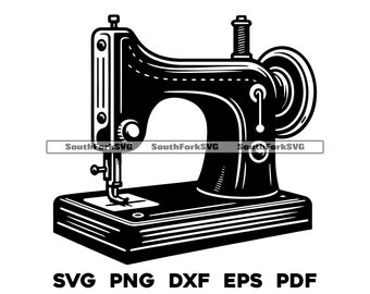 Vintage Sewing Machine Scalable Vector Graphic / Transparent PNG ...