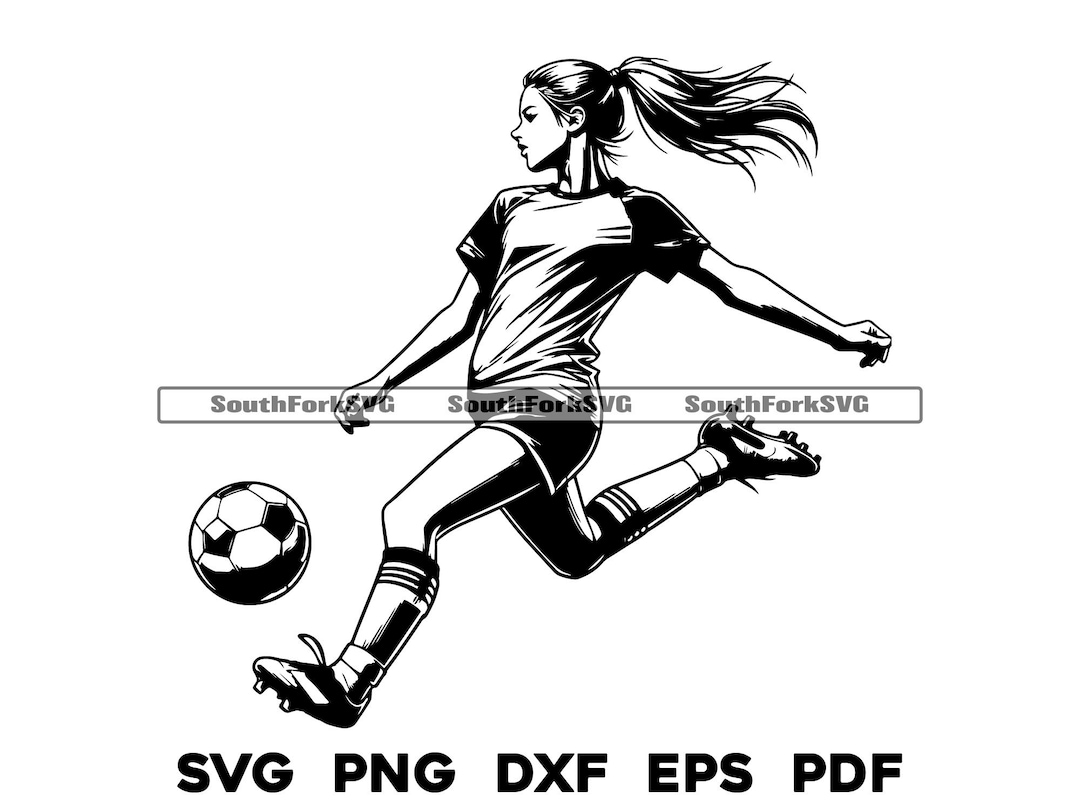 Soccer Player Design Files | Svg Png Dxf Eps Pdf | Transparent Graphic ...