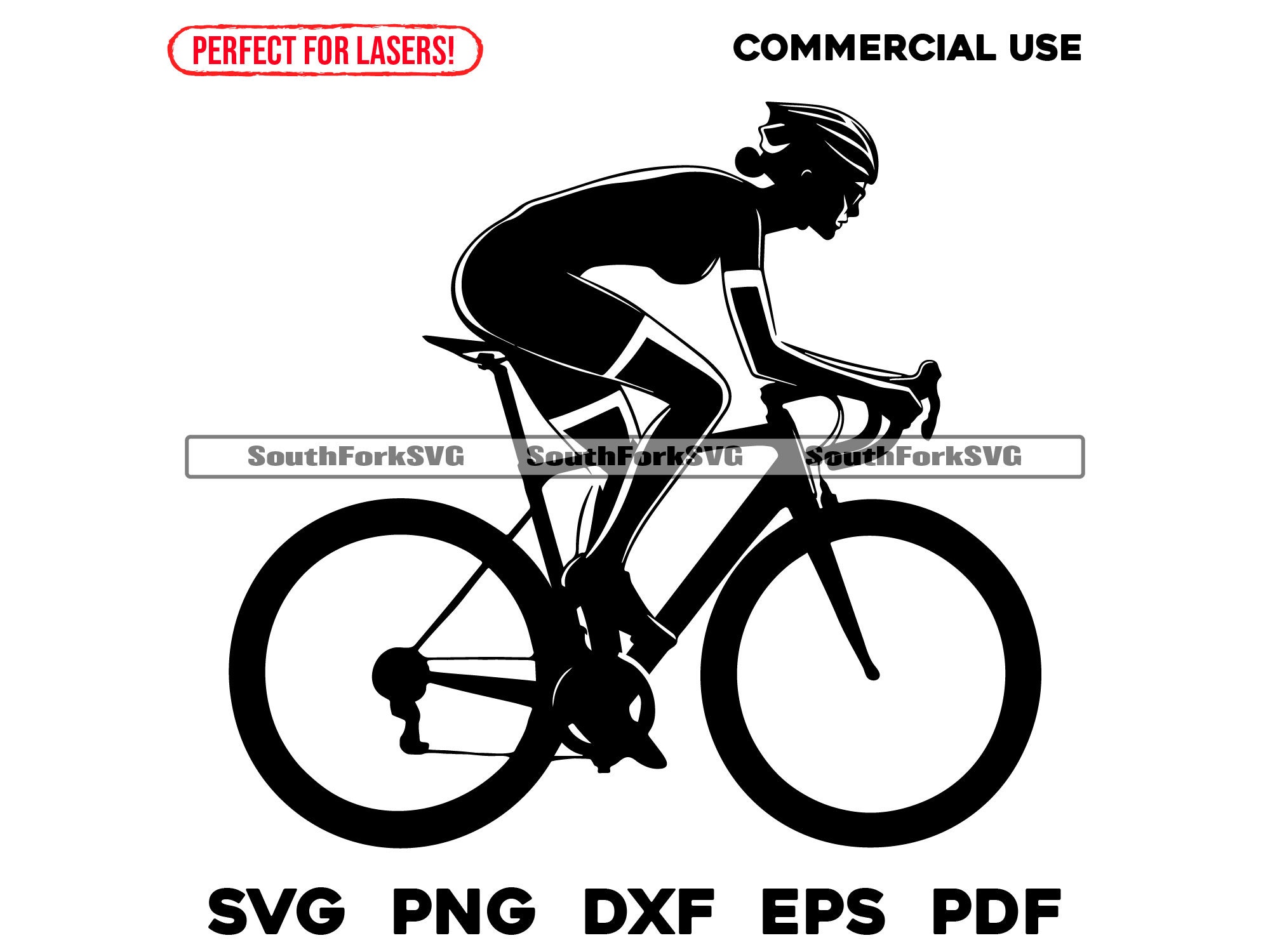 Woman Road Bike Biker Rider Svg Png Dxf Eps Pdf Vector Graphic Design ...