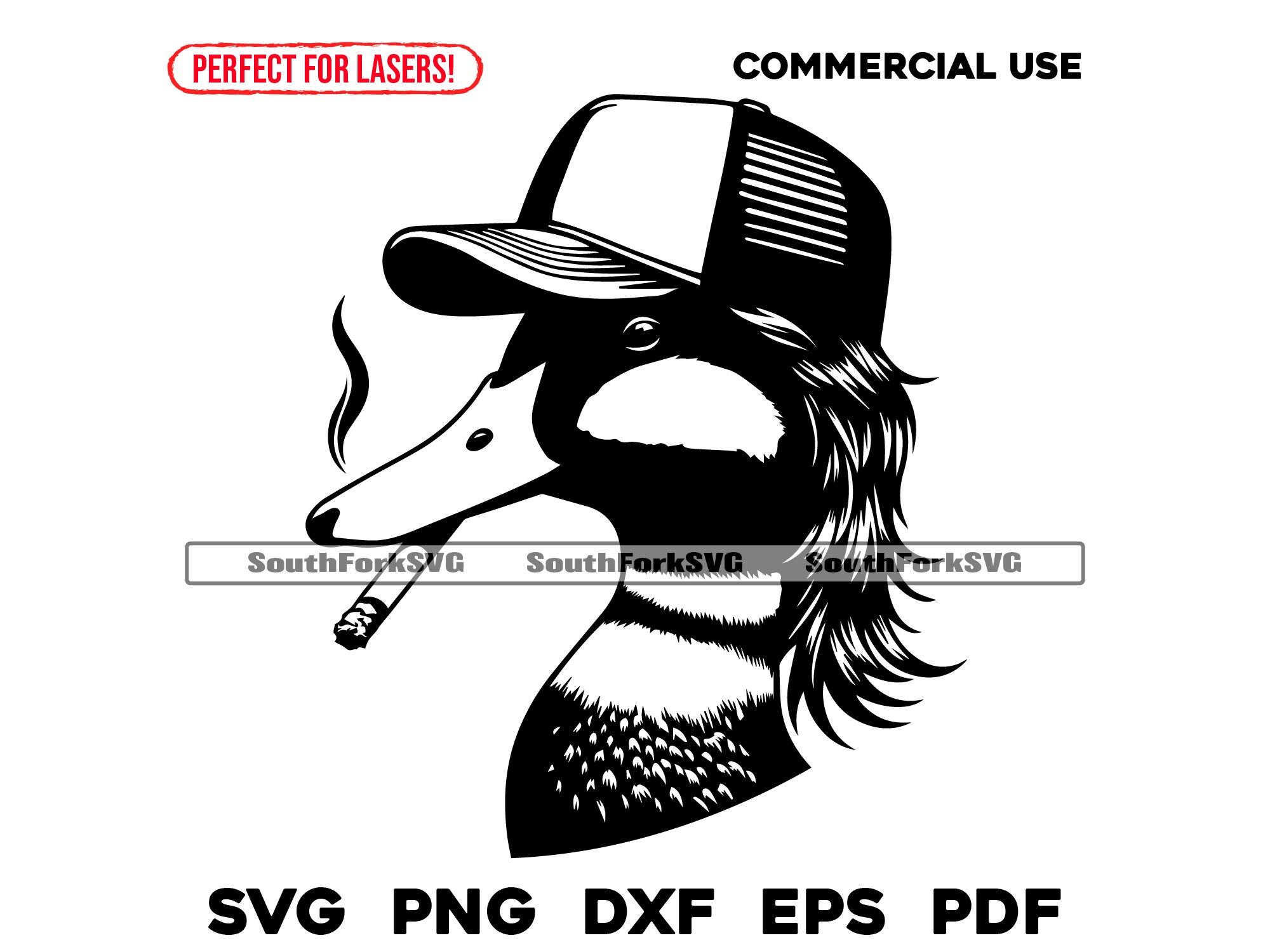 Mallard Duck Mullet Trucker Hat Svg Png Dxf Eps Pdf | Vector Graphic ...