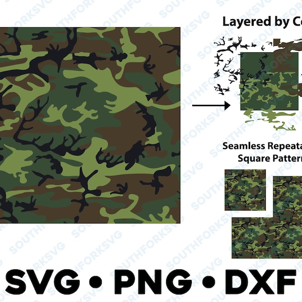 Camo Svg - Etsy