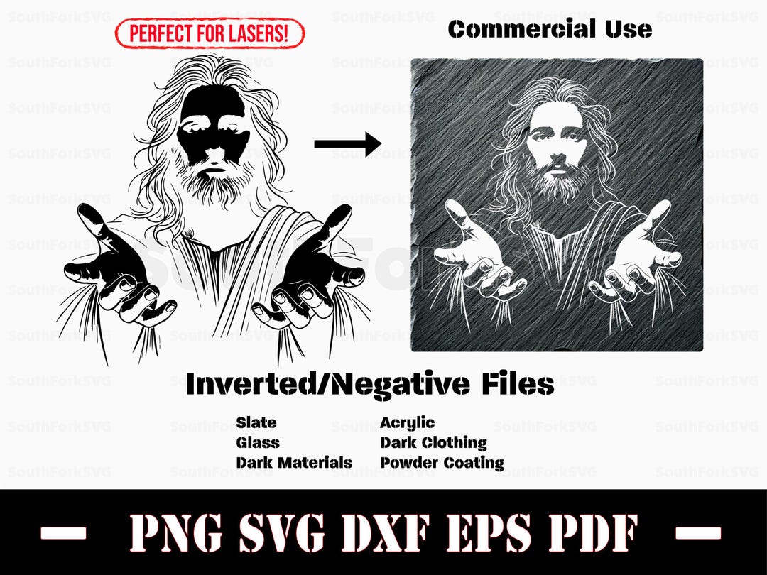 Inverted Jesus Outstretched Arms Svg Png Dxf Eps Pdf | Vector Graphic ...