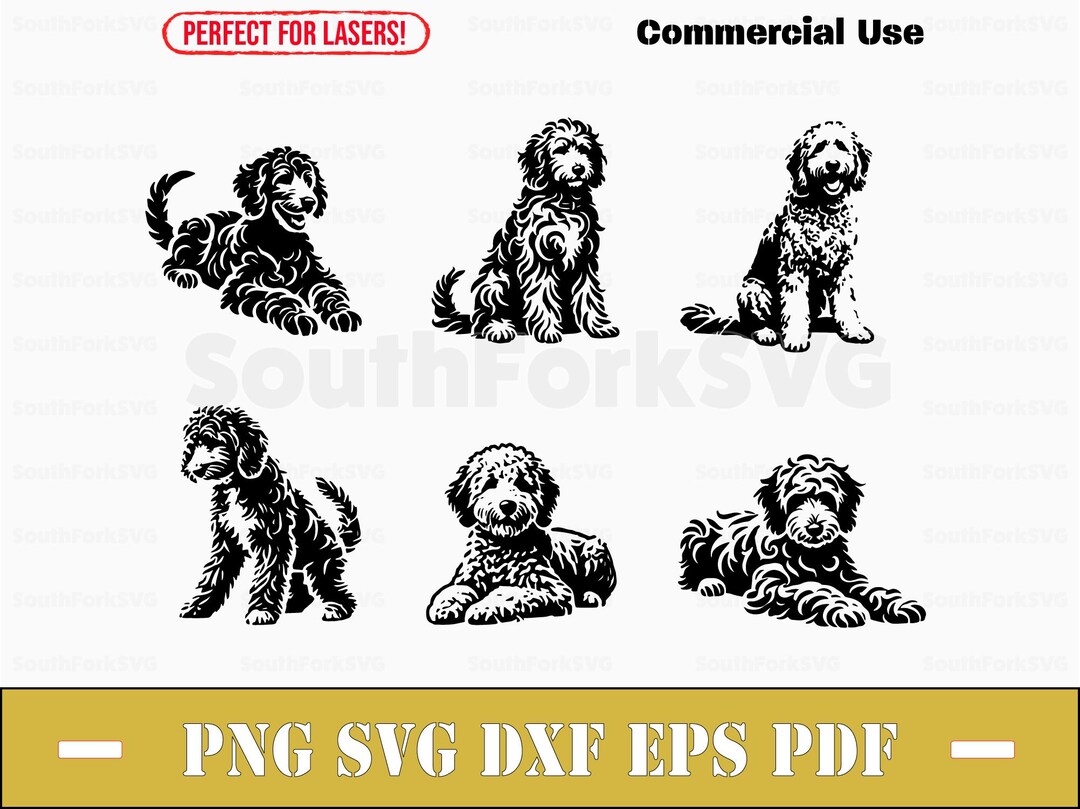Goldendoodle Digital Bundle Svg Png Dxf Eps Pdf | Vector Graphic Cut ...