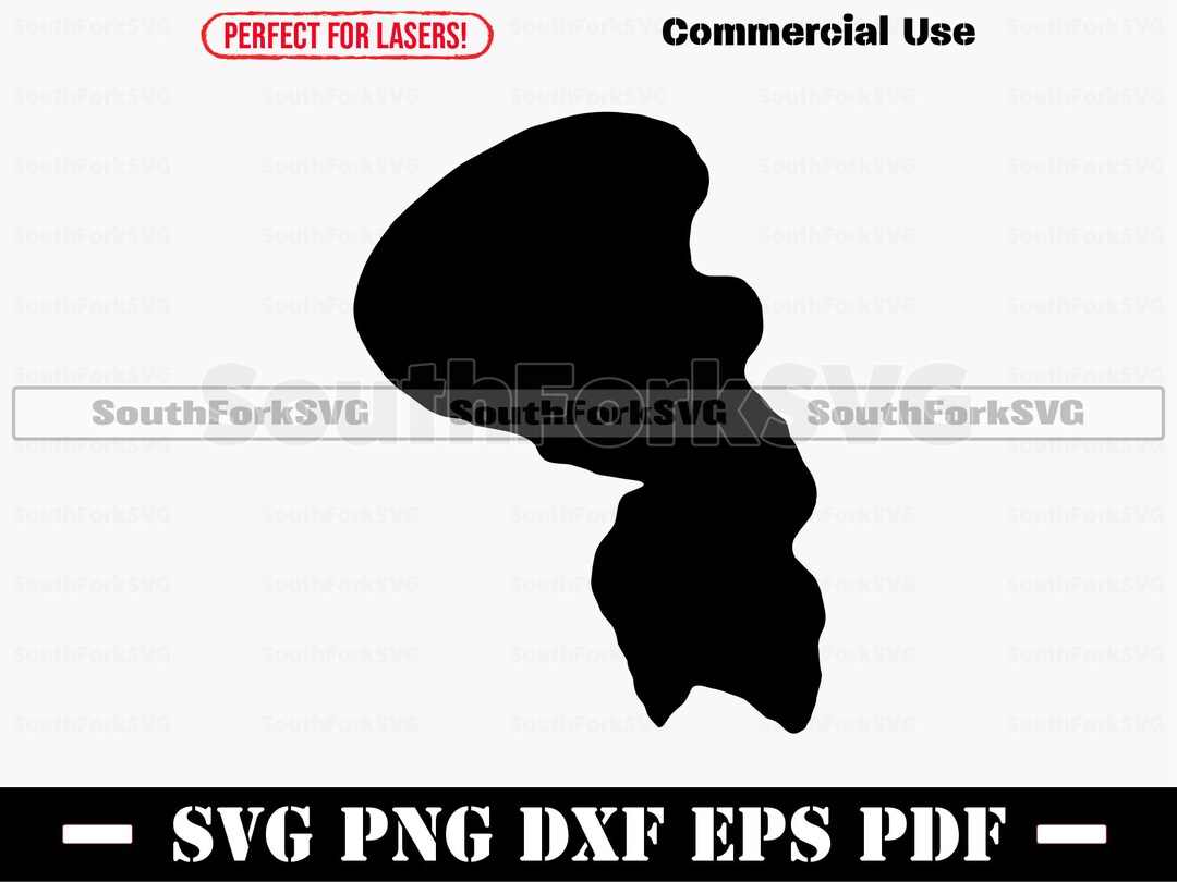 Lake George Minnesota Map Svg Png Dxf Pdf Eps | Vector Graphic Cut ...