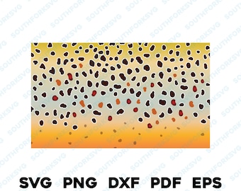 Brown Trout Skin Pattern Medium Svg Png Dxf Eps Pdf Rainbow - Etsy