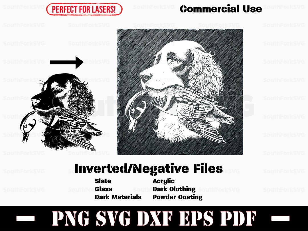 Inverted Boykin Spaniel Wood Duck Svg Png Dxf Eps Pdf | Vector Cut ...