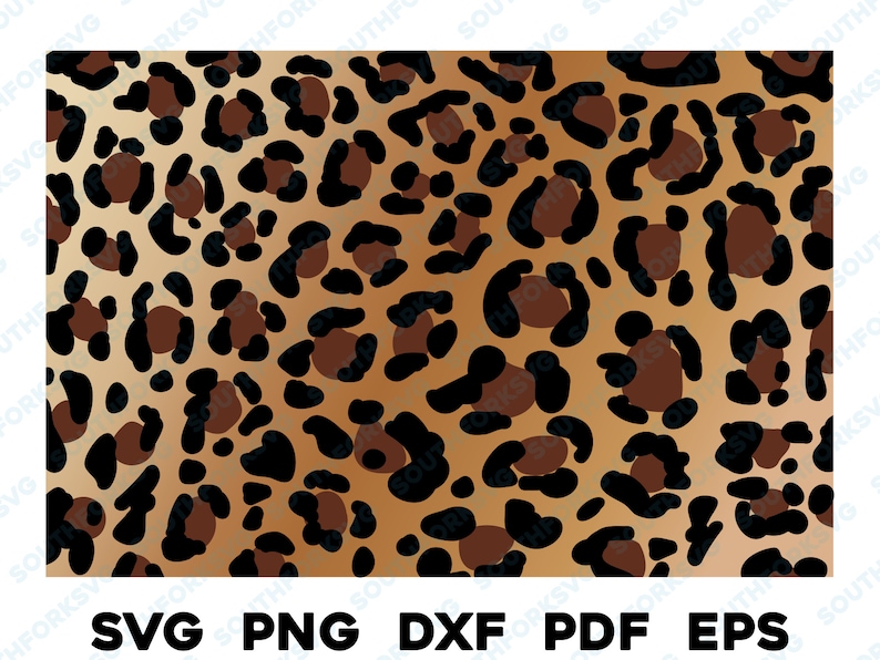 Jaguar Animal Print Skin Pattern / svg png dxf eps pdf / Vector Graphic ...