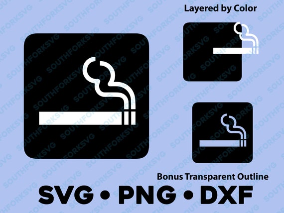 Smoking Logo SVG PNG DXF Symbols Vector Transparent Cricut Cut - Etsy ...