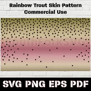 Rainbow Trout Skin Pattern Svg Png Eps Pdf | Cutthroat Trout Steelhead ...