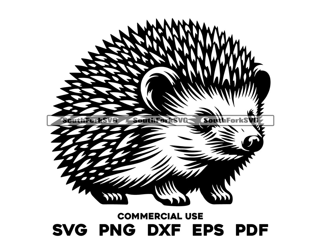 Hedgehog Design | Svg Png Dxf Eps Pdf | Vector Graphic Cut File Laser ...