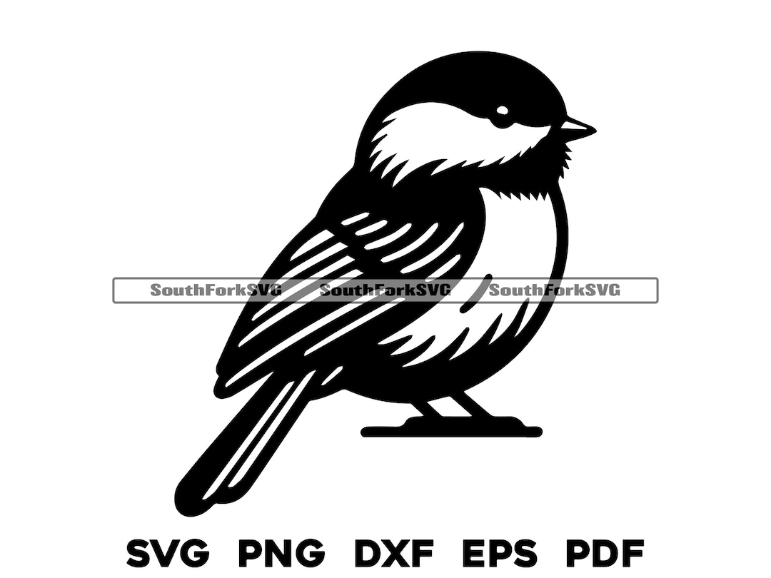 Simple Chickadee Bird Design | Svg Png Dxf Eps Pdf | Vector Graphic Cut ...