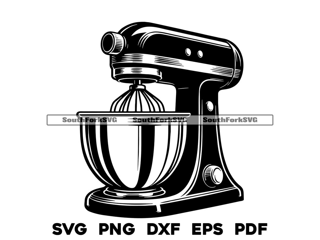 Stand up Kitchen Mixer 1 | Svg Png Dxf Eps Pdf | Vector Graphic Cut ...