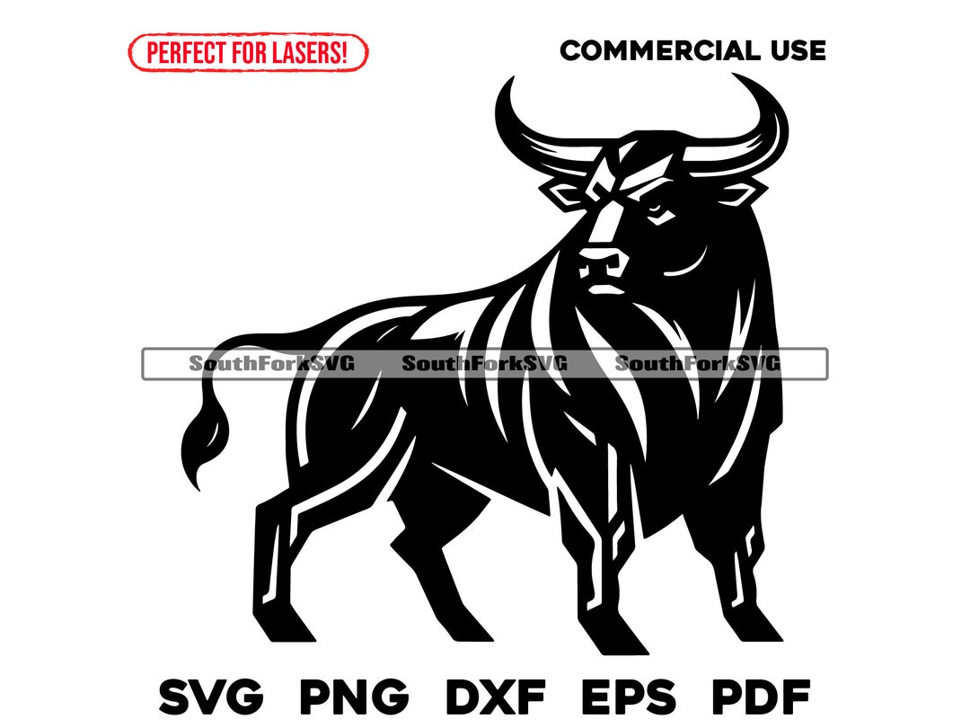Bull Design | Svg Png Dxf Eps Pdf | Vector Graphics Design Cut Print ...