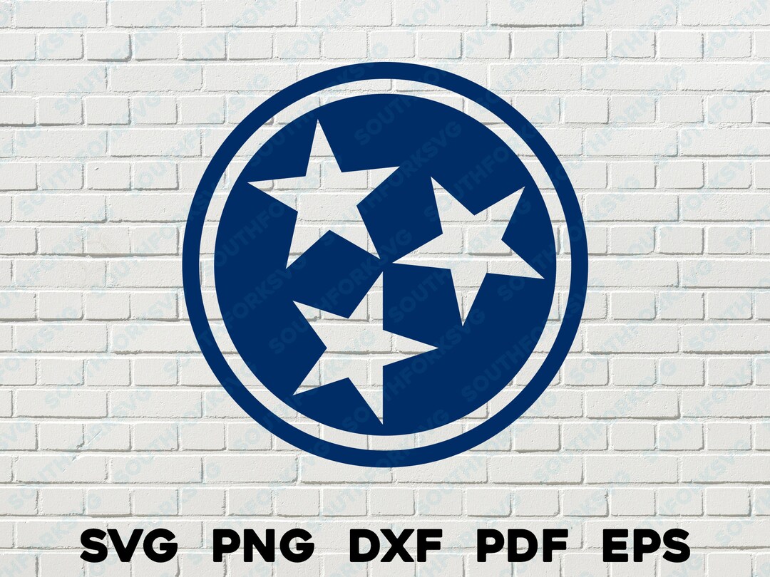 Tennessee Tri-star Svg Png Dxf Eps Pdf Layered by Color Vector Graphic ...