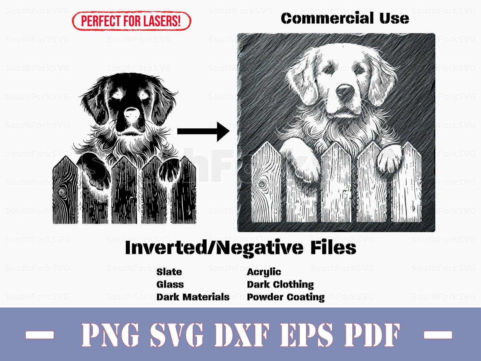 Inverted Golden Retriever Peeking Svg Png Dxf Eps Pdf | Vector Cut ...