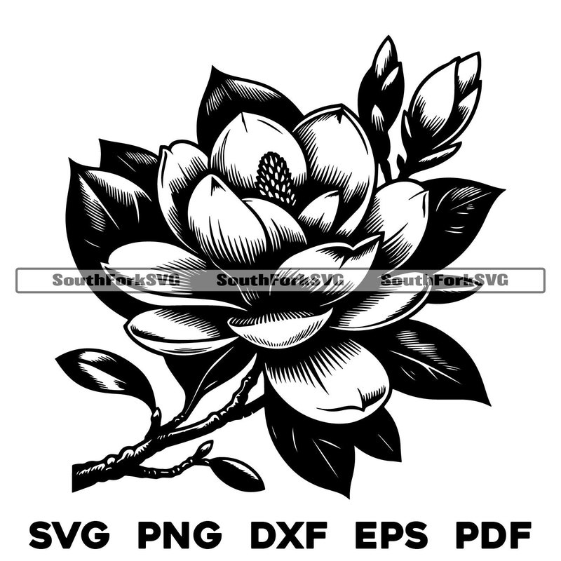 Magnolia Flowers Cricut - Etsy UK