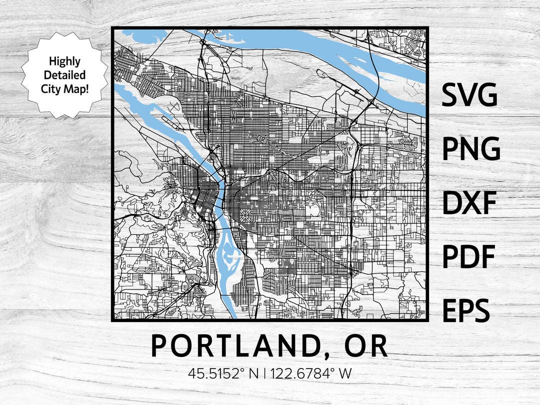 City Street Map Portland Oregon
