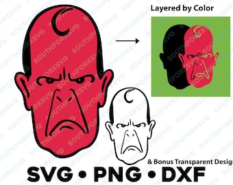 Grumpy Man Svg | Etsy