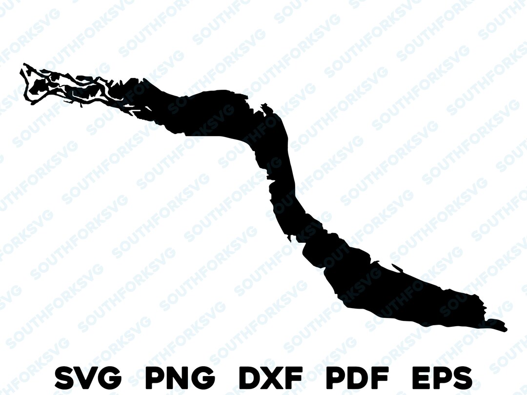 Lake Pepin Wisconsin Minnesota Map Shape Outline Silhouette Svg Png Dxf ...